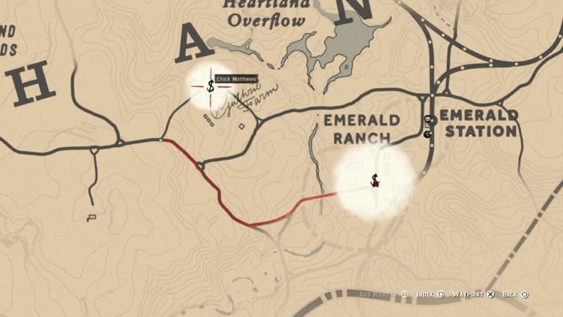 Chick Matthews Treasure Map Guide - RDR2.org