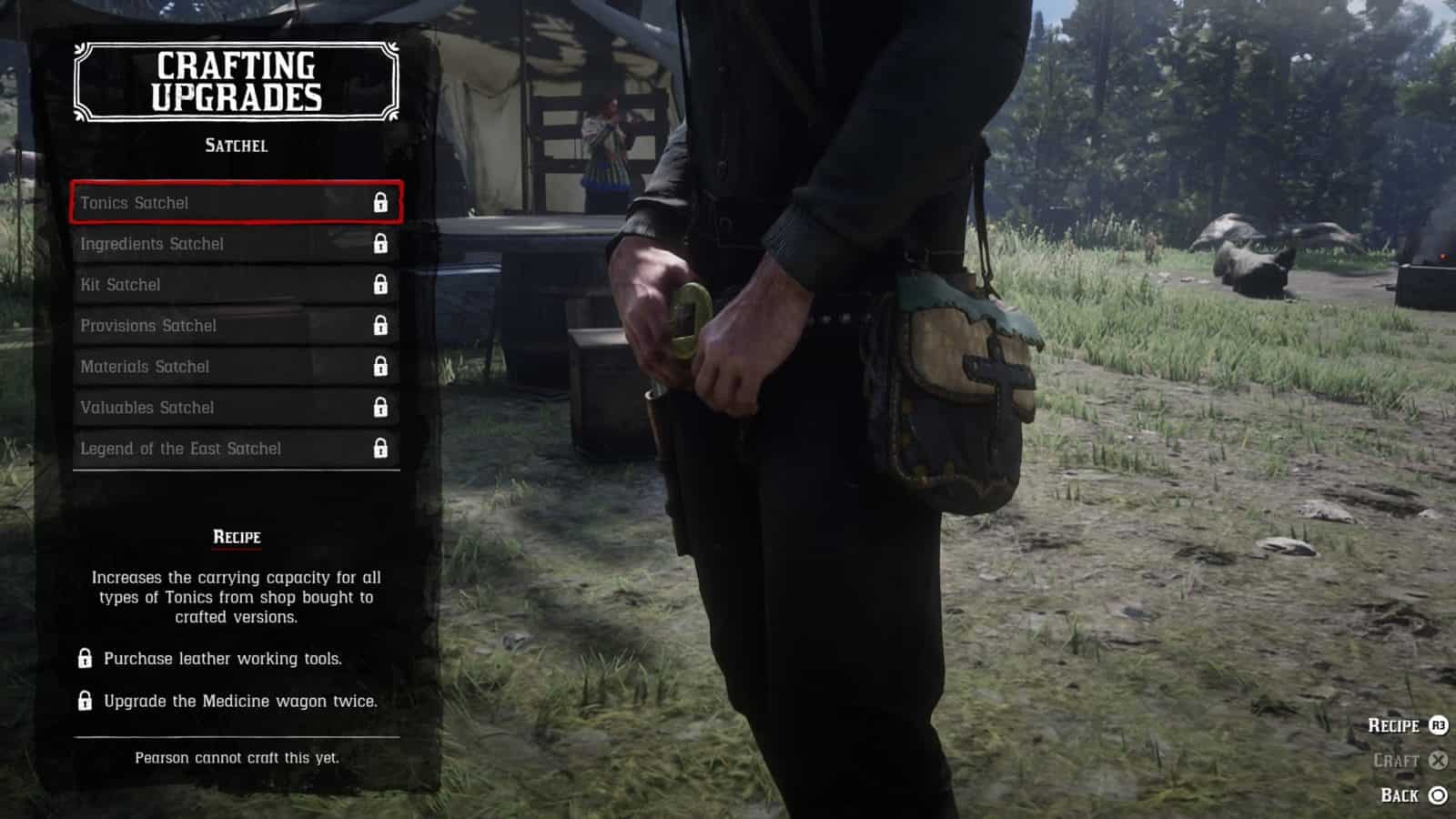 Red Dead Redemption 2 Pearson Crafting, Materials Guide - RDR2.org