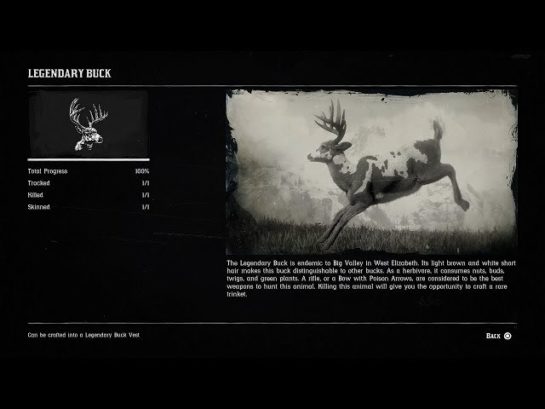 Legendary Buck Hunting Guide - RDR2.org