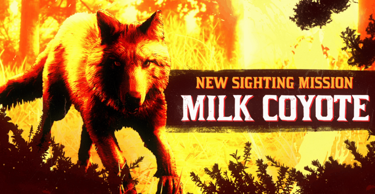 Legendary Milk Coyote Spotted In Red Dead Online This Week - RDR2.org